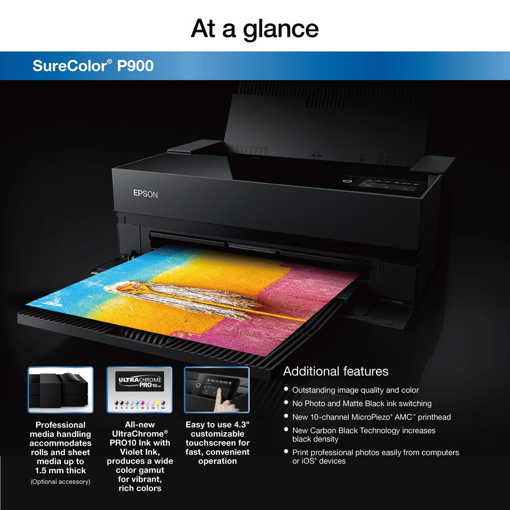 Epson SureColor P900 17" Color Inkjet Large Format Photo Printer - USE ...
